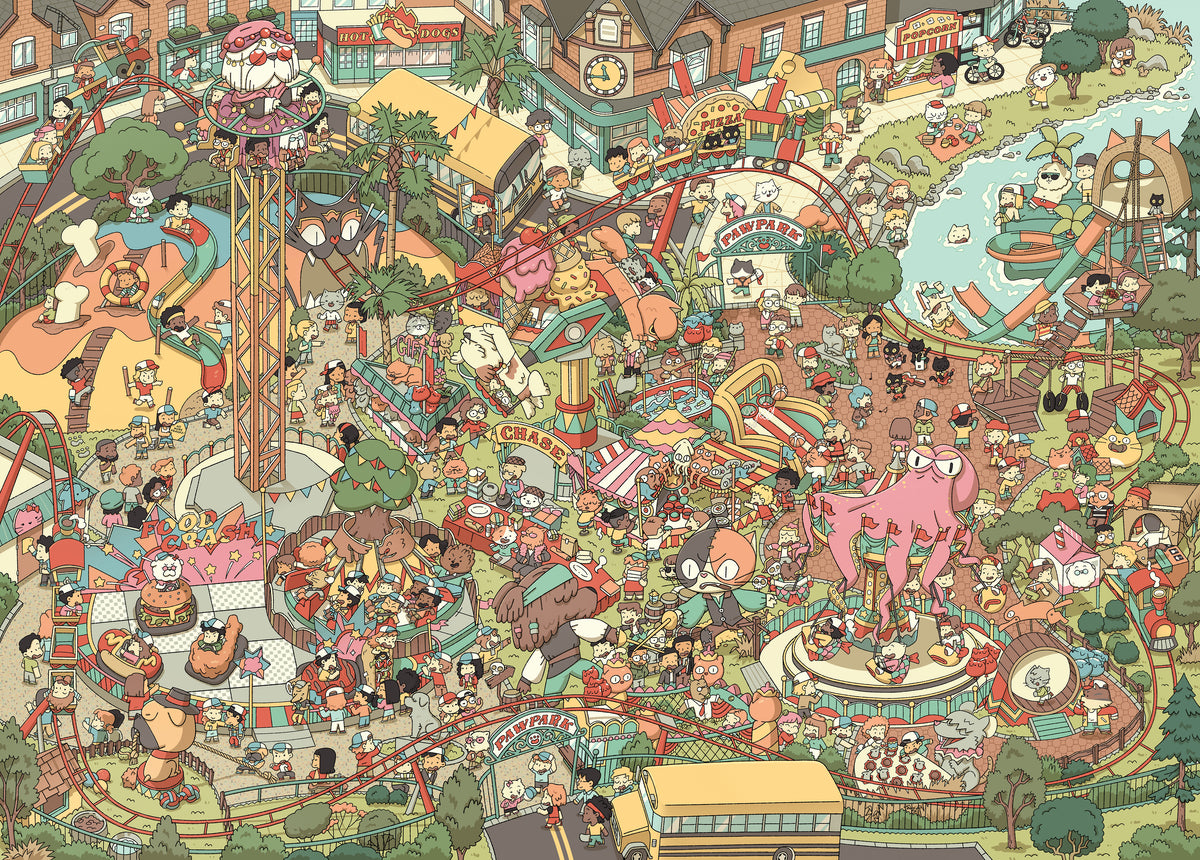 Amusement Park Theme | Jigsaw Puzzle for Family – Odd Pieces